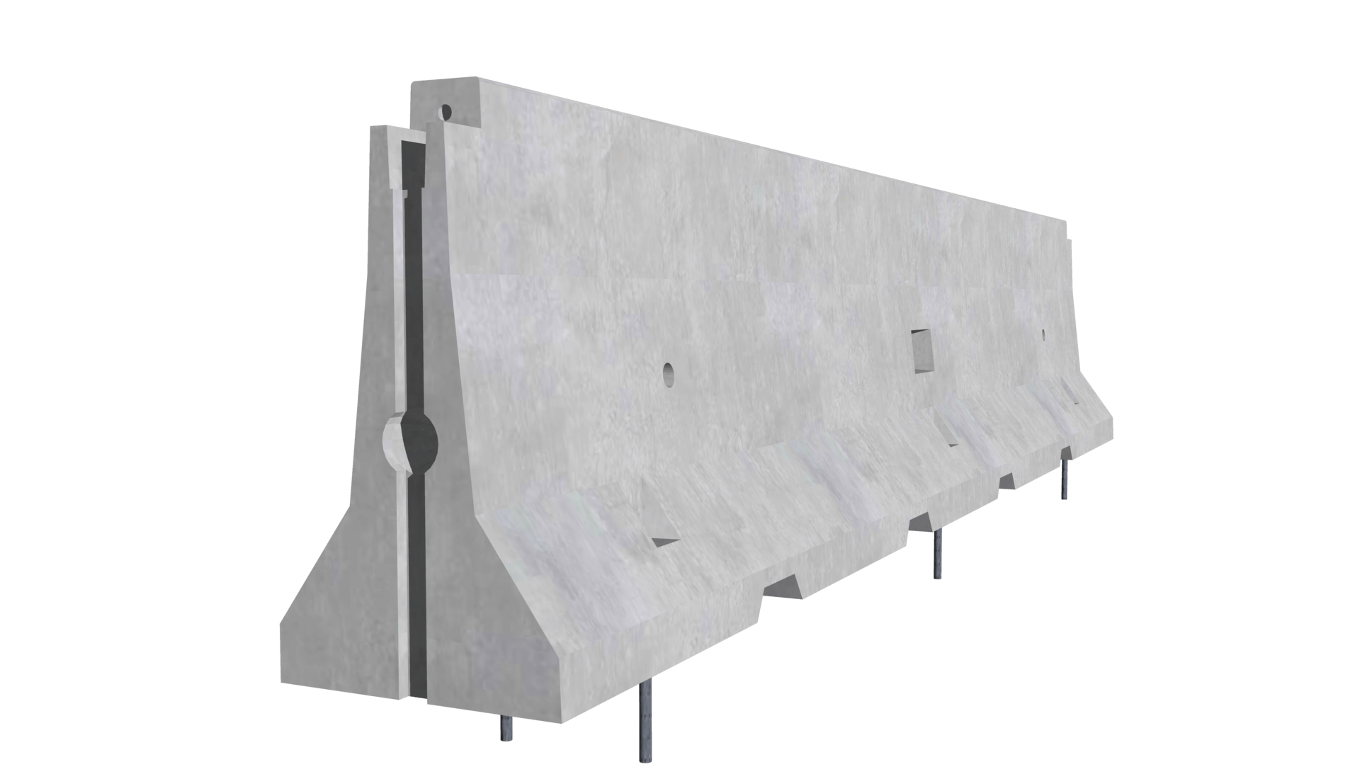 ABESCA H120 FAST H4b W2 New Jersey Barrier | Crezza